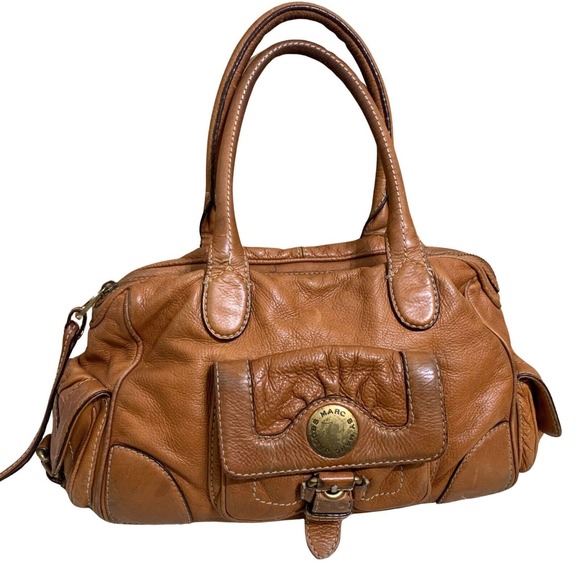 Marc Jacobs | Bags | Marc Jacobs Large Slouchy Cognac Brown Leather ...